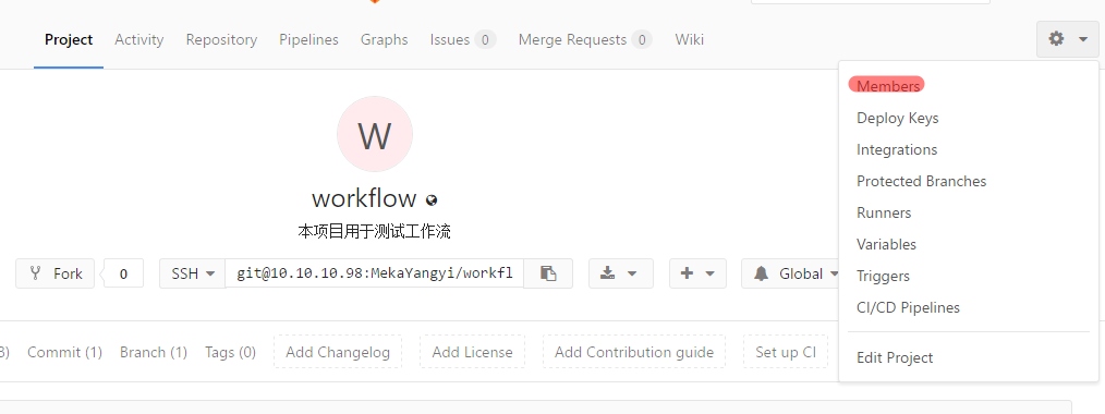 gitlab workflow - 鉴心
